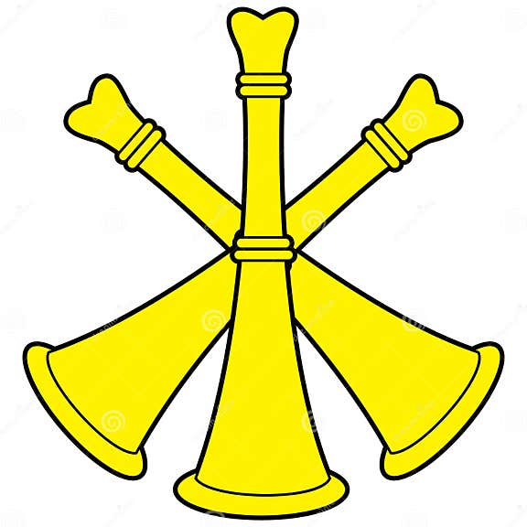 Firefighter Trumpets stock vector. Illustration of bugle - 54364173