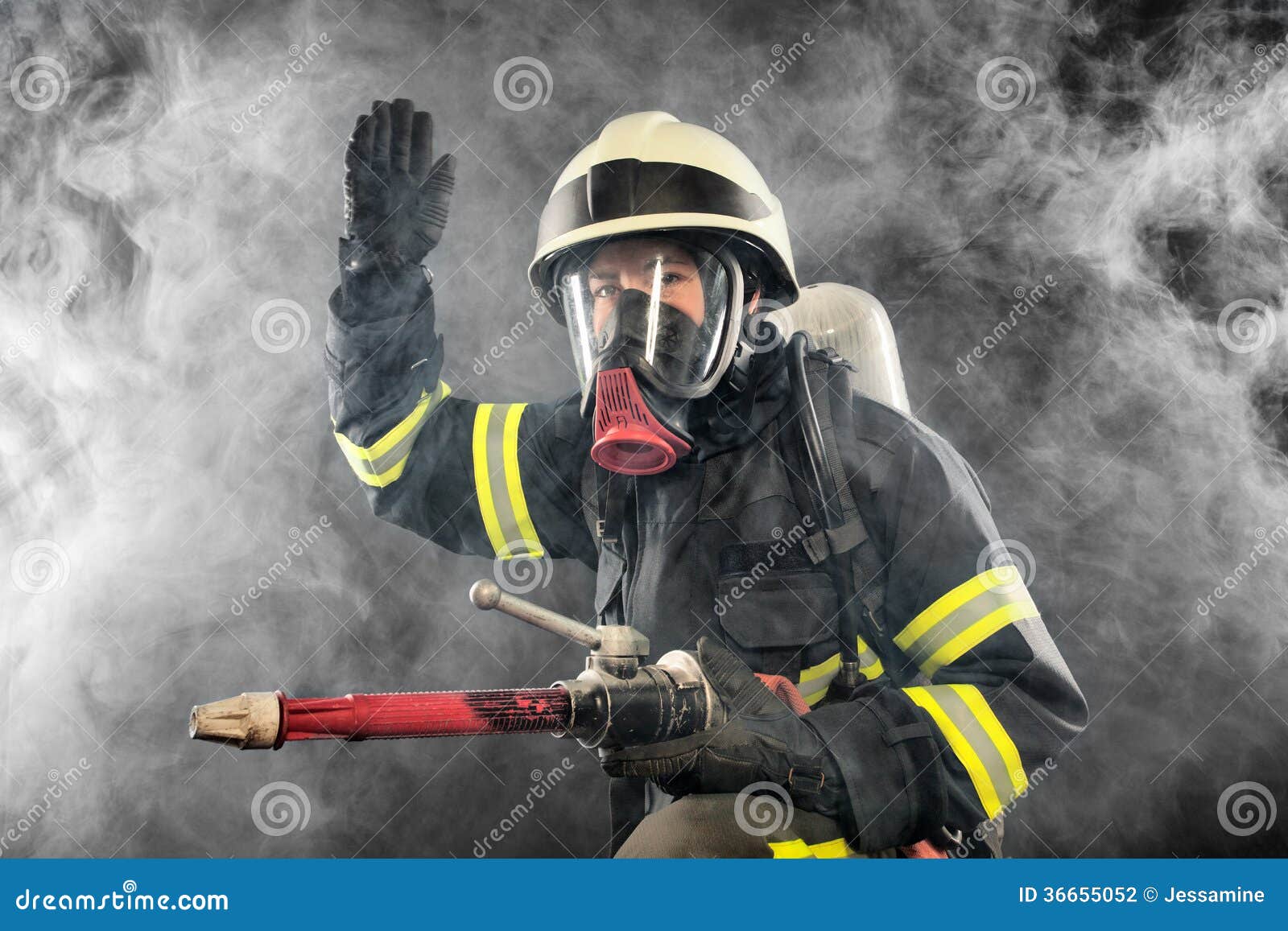 Firefighter At Work Stock Photography - Image: 36655052