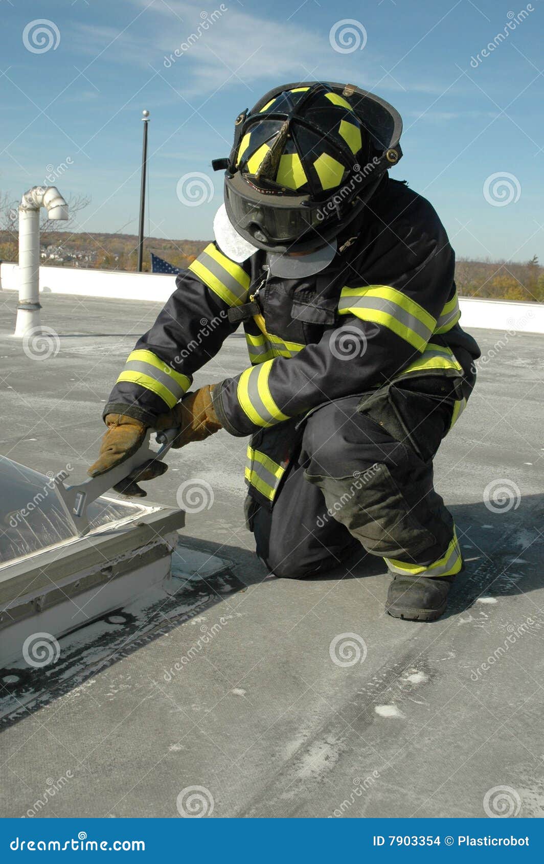 Firefighter Working stock photo. Image of uniform, hero - 7903354