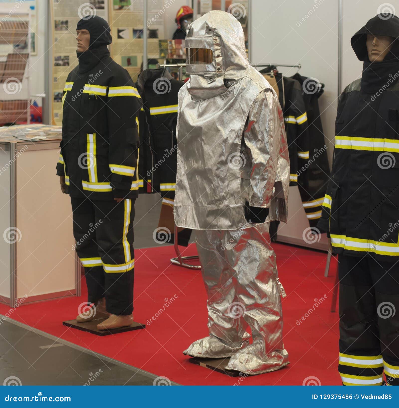 Firefighter Working Clothes Stock Photo - Image of turnout, firefighter ...