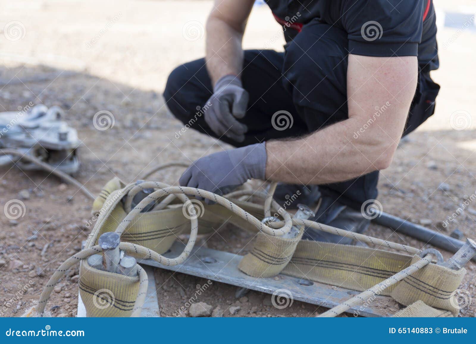 Firefighter working stock image. Image of load, rescue - 65140883