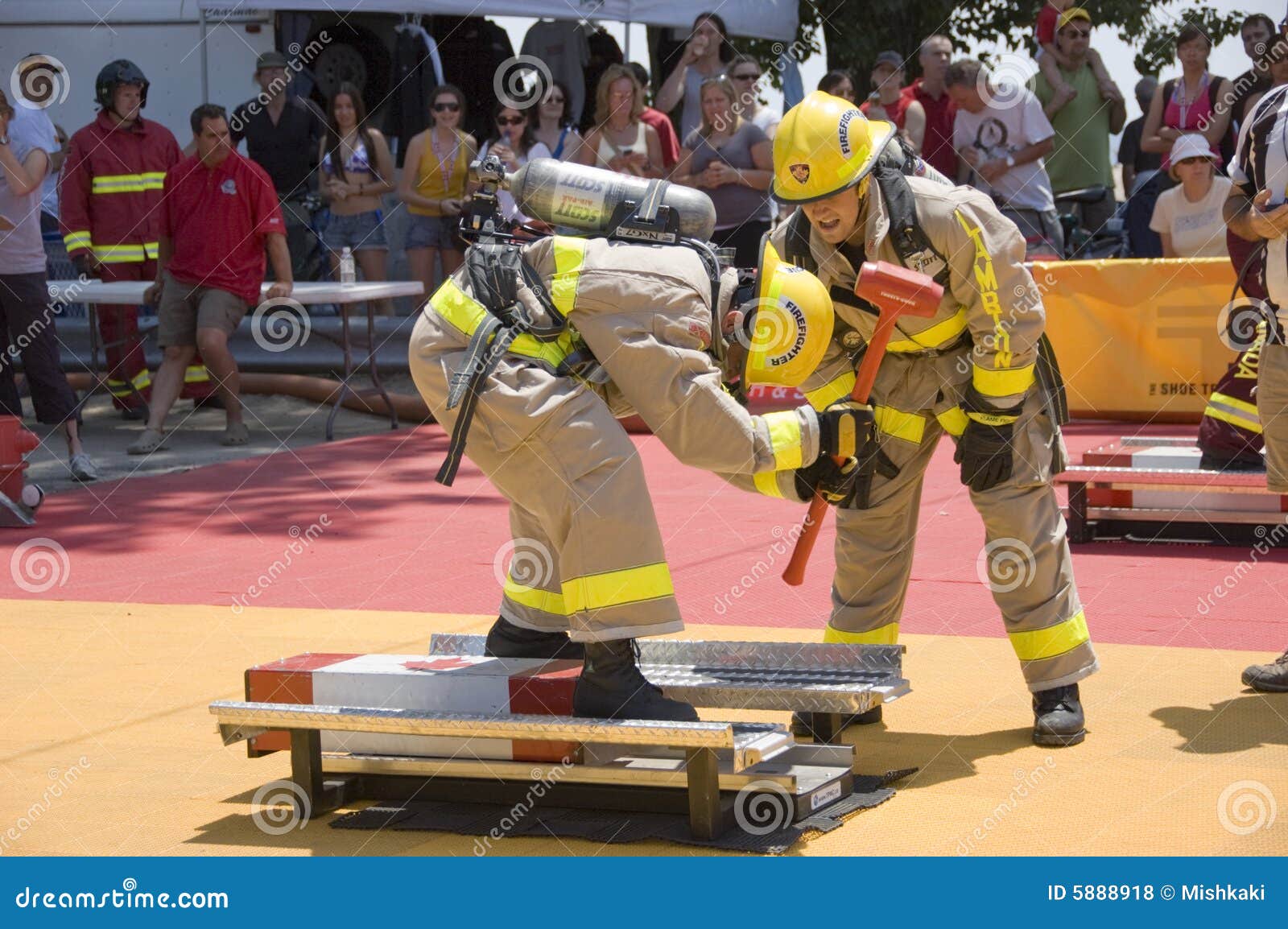 Firefighters in Action editorial stock photo. Image of medical - 5888918