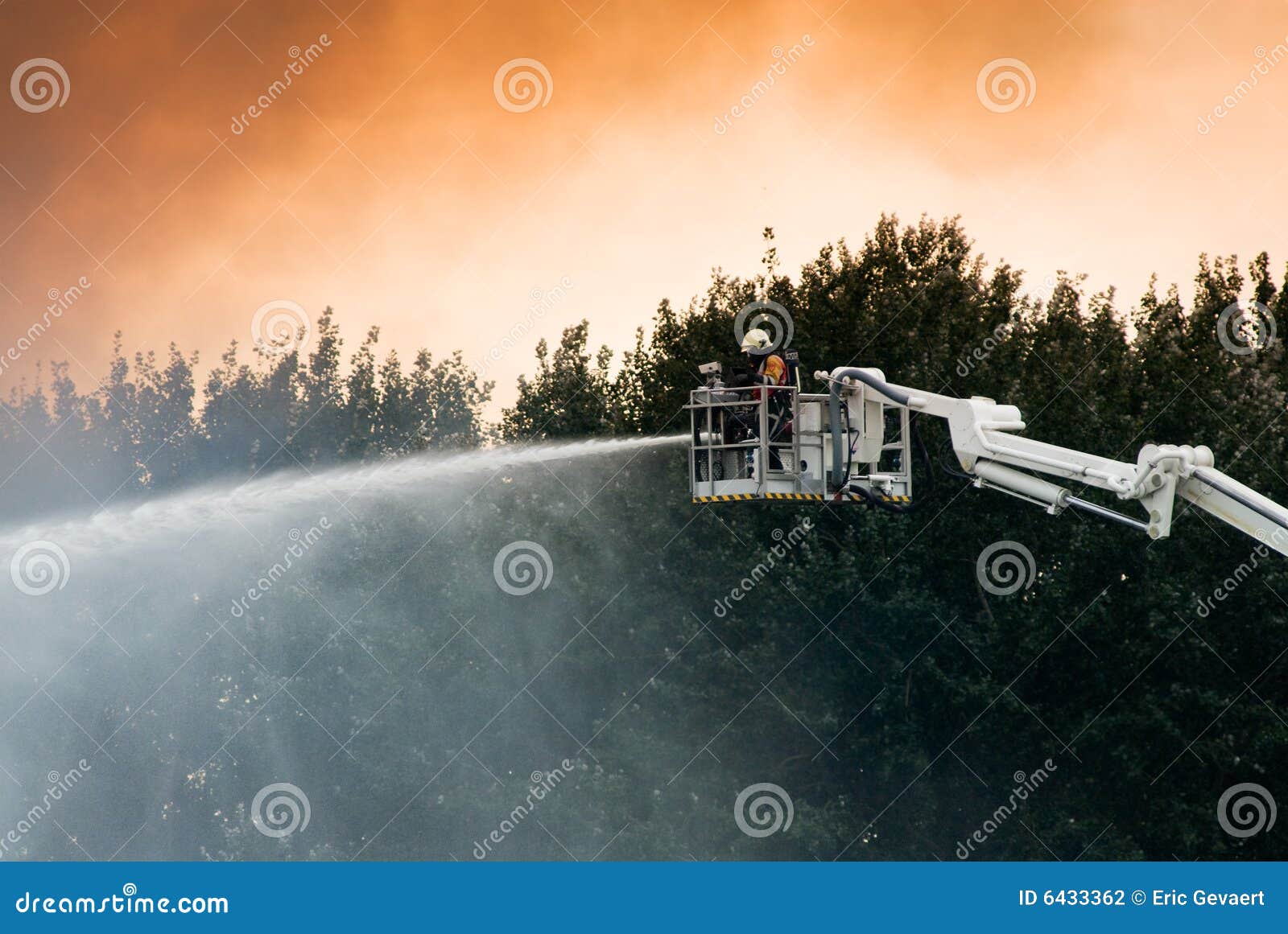 Firefighters in action stock photo. Image of environment - 6433362