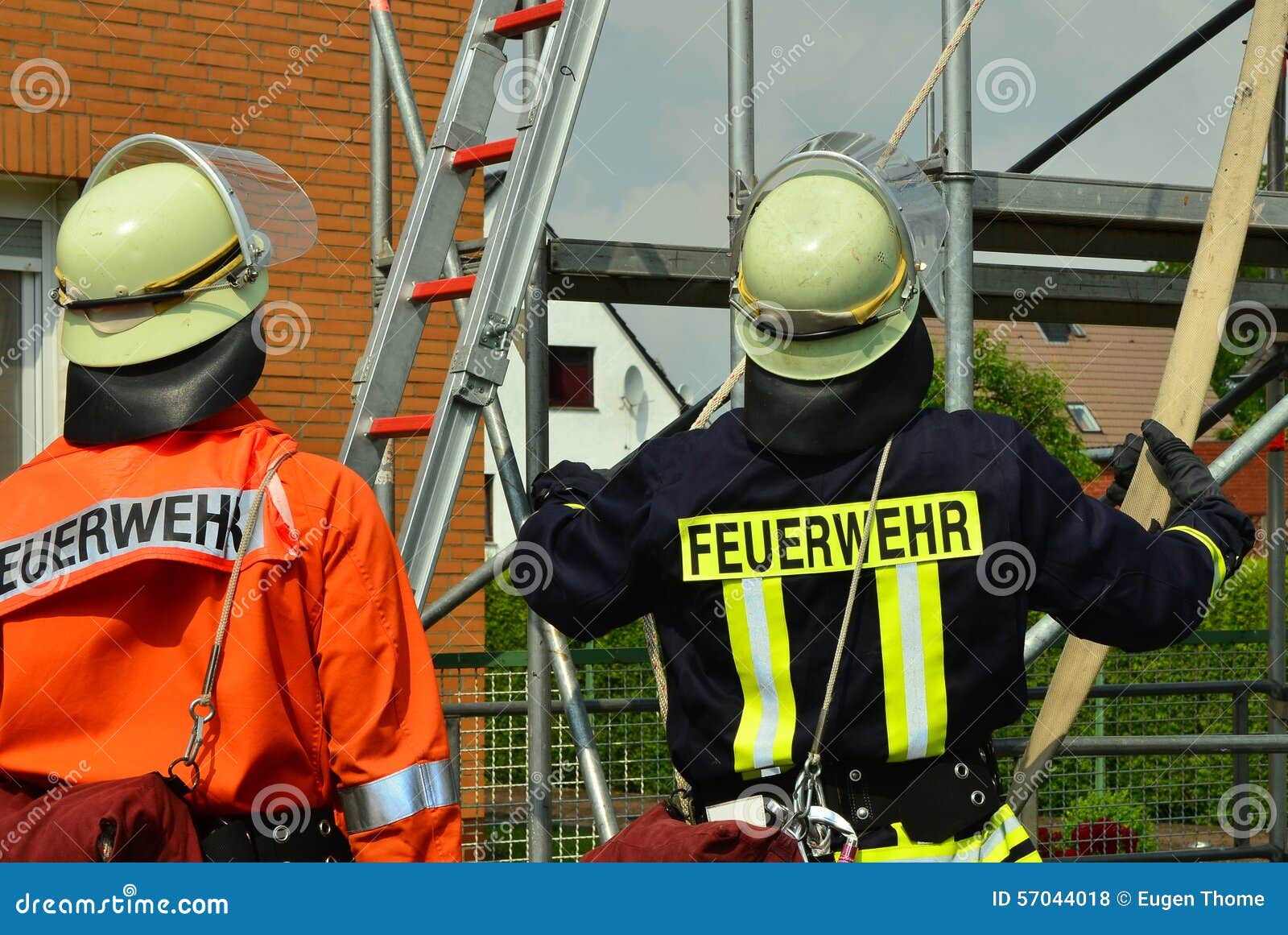 Firefighters in action stock photo. Image of ferman, brigade - 57044018