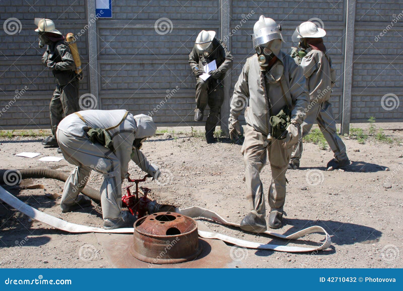 Firefighters in Chemical Protection Suit Editorial Photography - Image ...