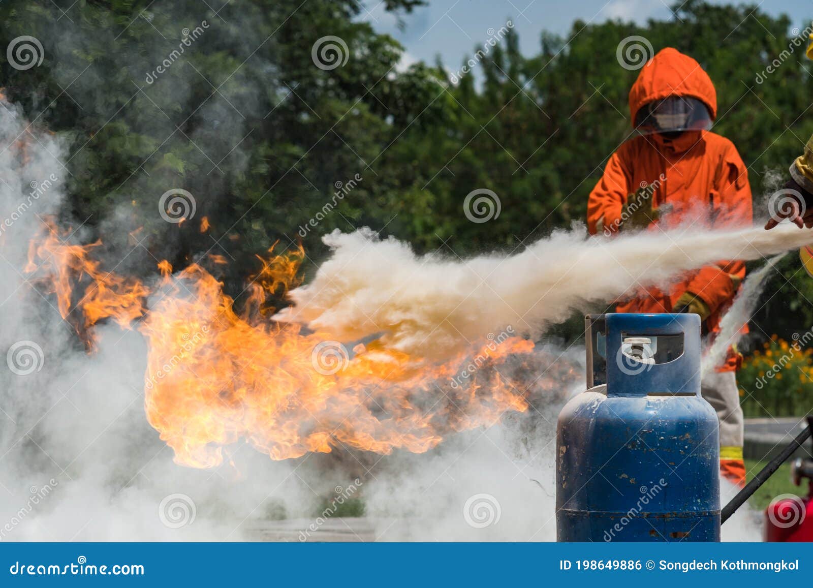 Fire demonstration stock photo. Image of safety, protests - 198649886