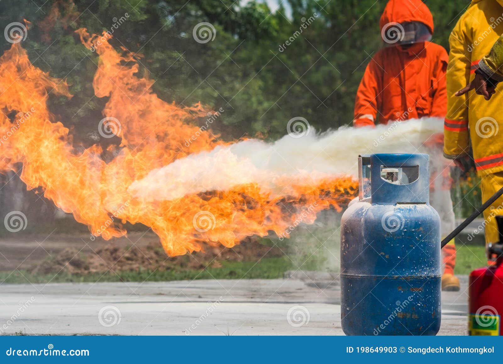 Fire demonstration stock image. Image of emergency, fire - 198649903