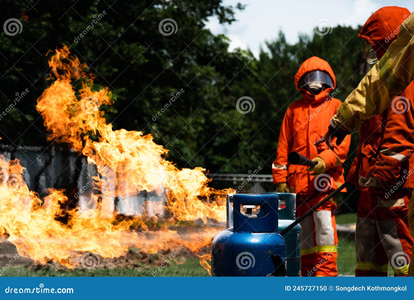 Fire demonstration stock photo. Image of police, demonstration - 245727150
