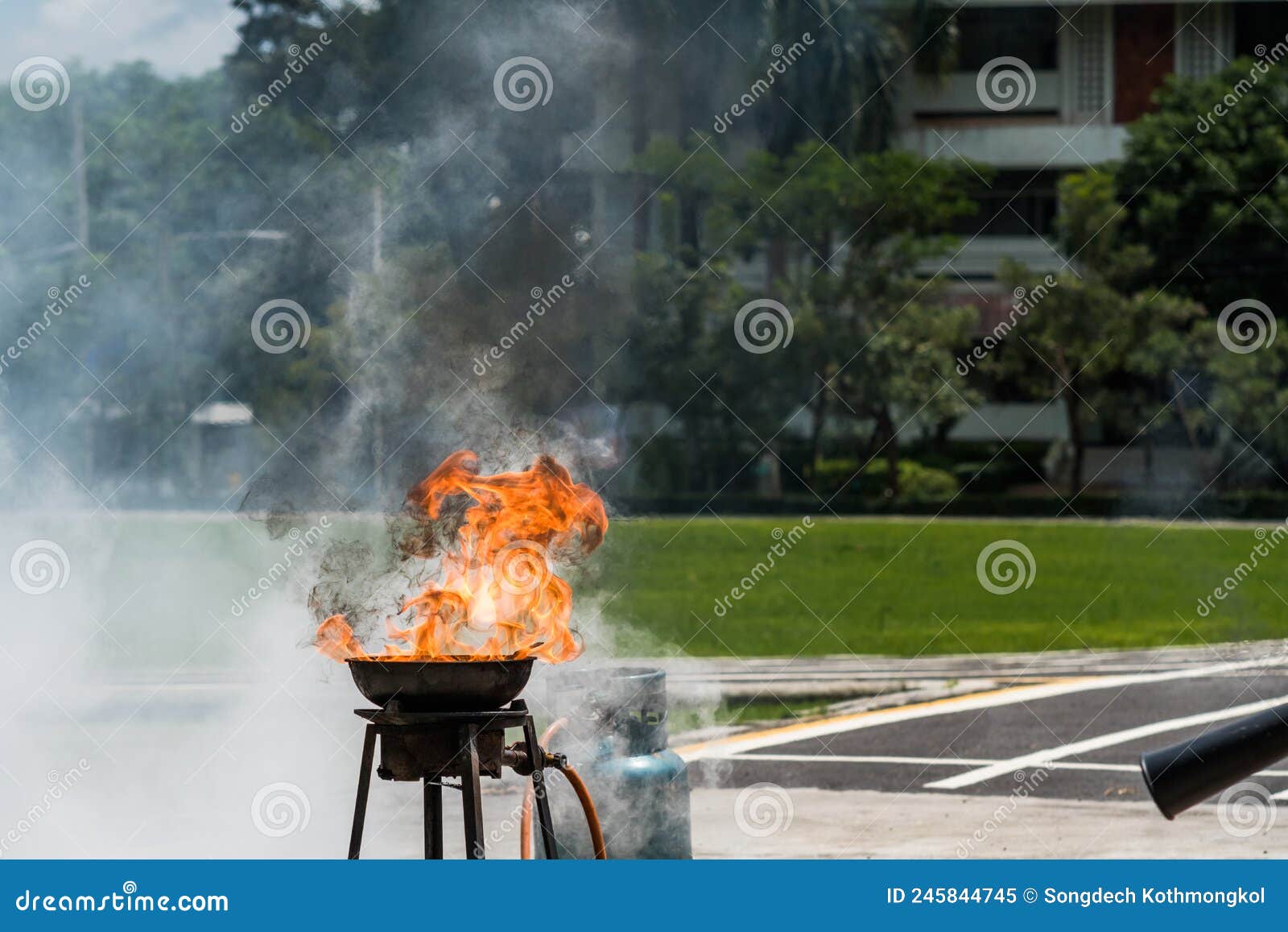 Fire demonstration stock image. Image of riot, smoke - 245844745