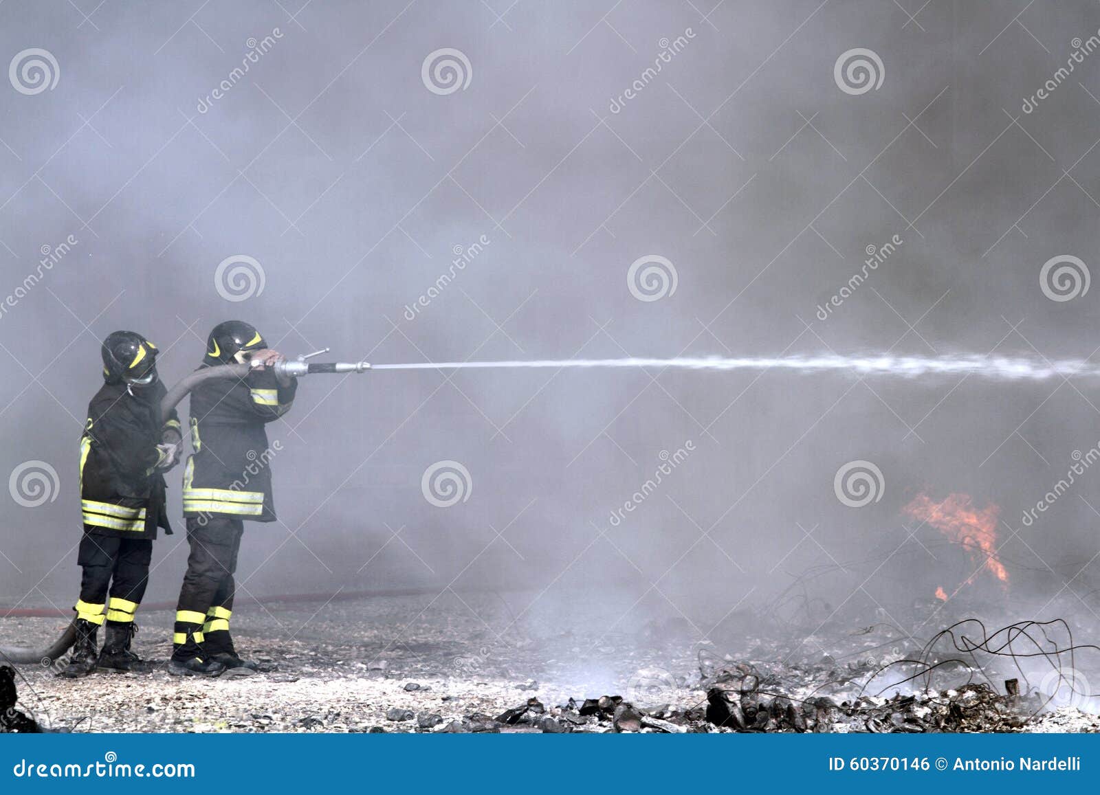 Firefighters stock photo. Image of firemen, hero, protective - 60370146