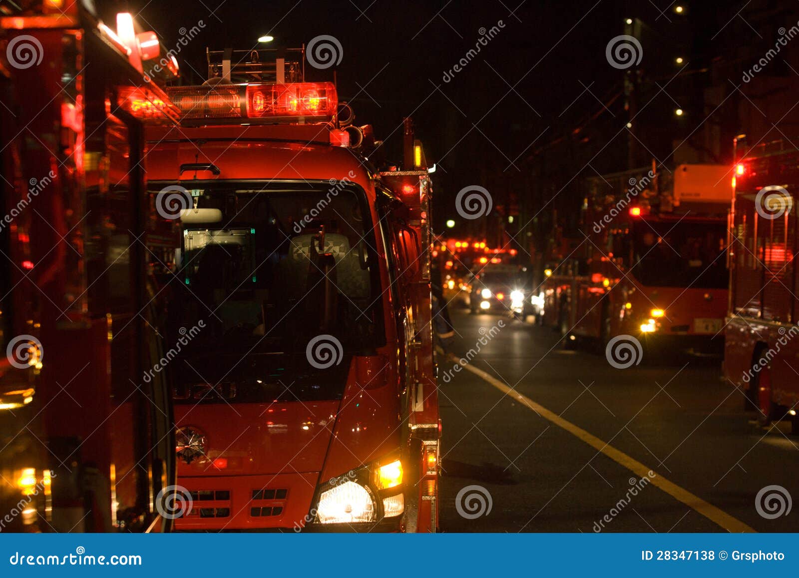 Firefighters fire in Tokyo editorial stock photo. Image of fighters ...