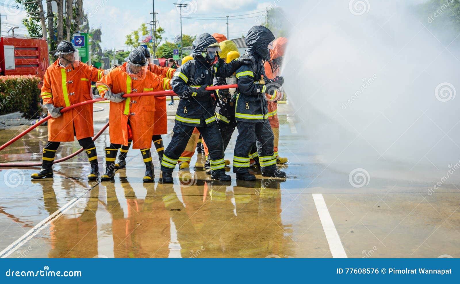 Firefighters editorial photo. Image of courage, assistance - 77608576