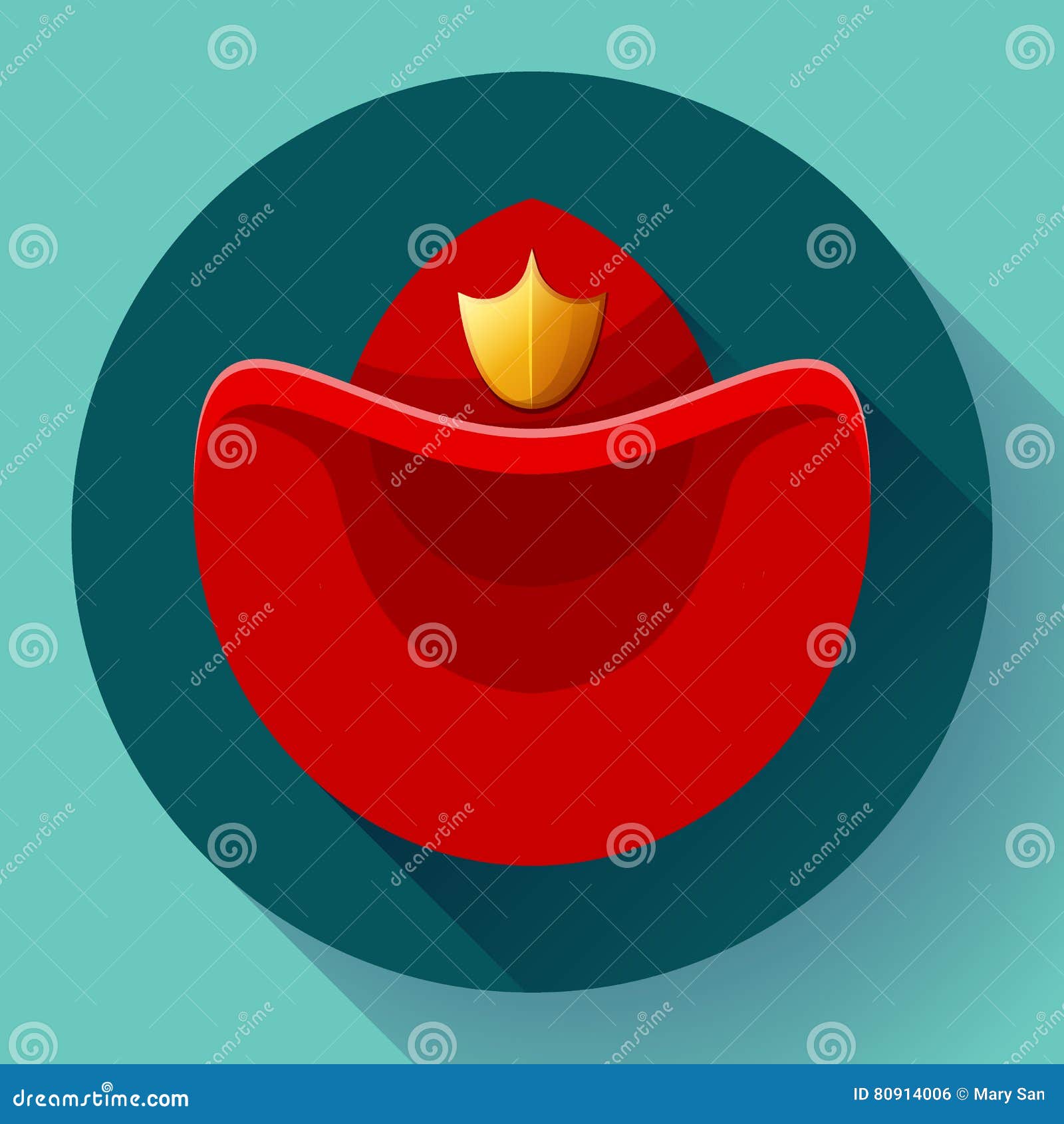 Firefighters Hat Symbol Icon Vector for Video, Mobile Apps. Stock ...