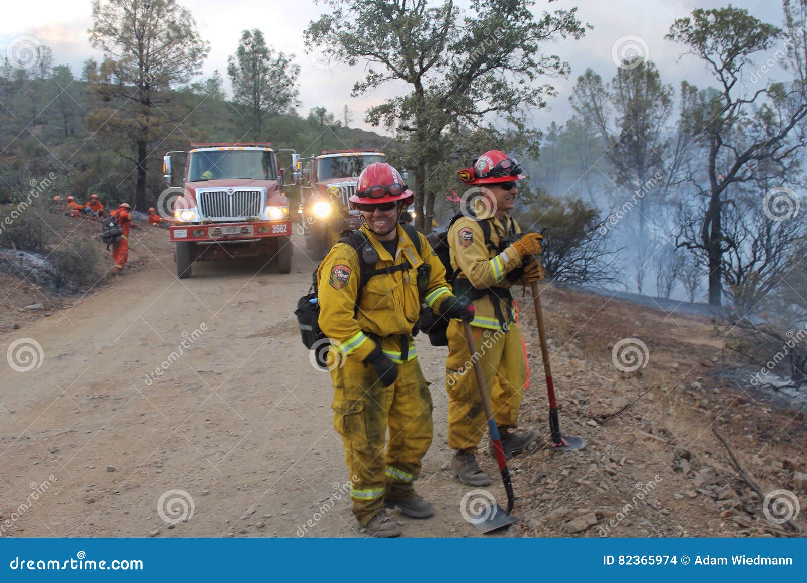 Firefighters editorial stock image. Image of california - 82365974