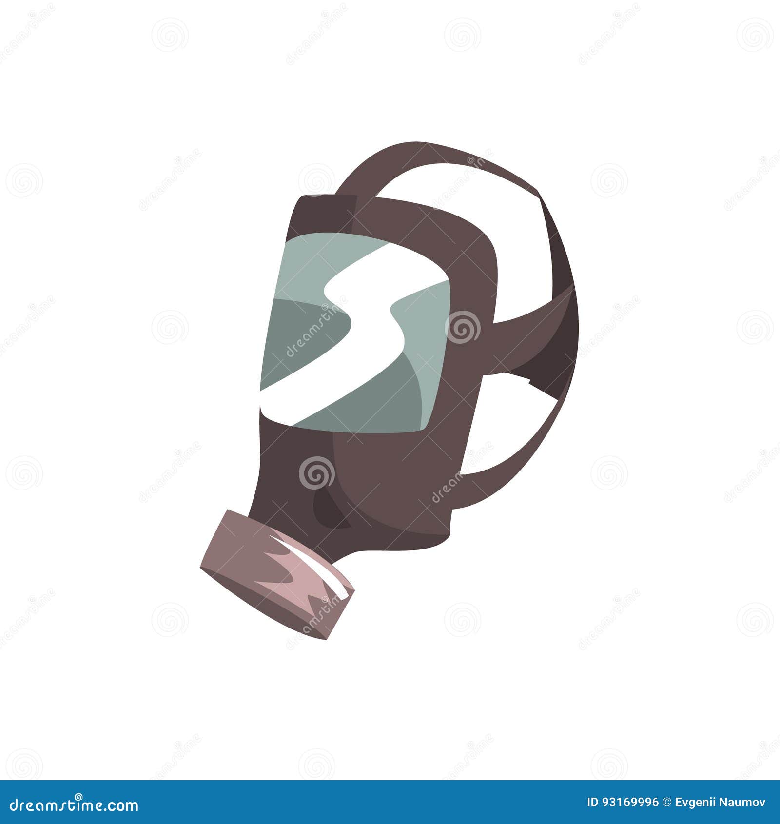 Firefighters Oxygen Mask Vector Illustration Stock Vector ...