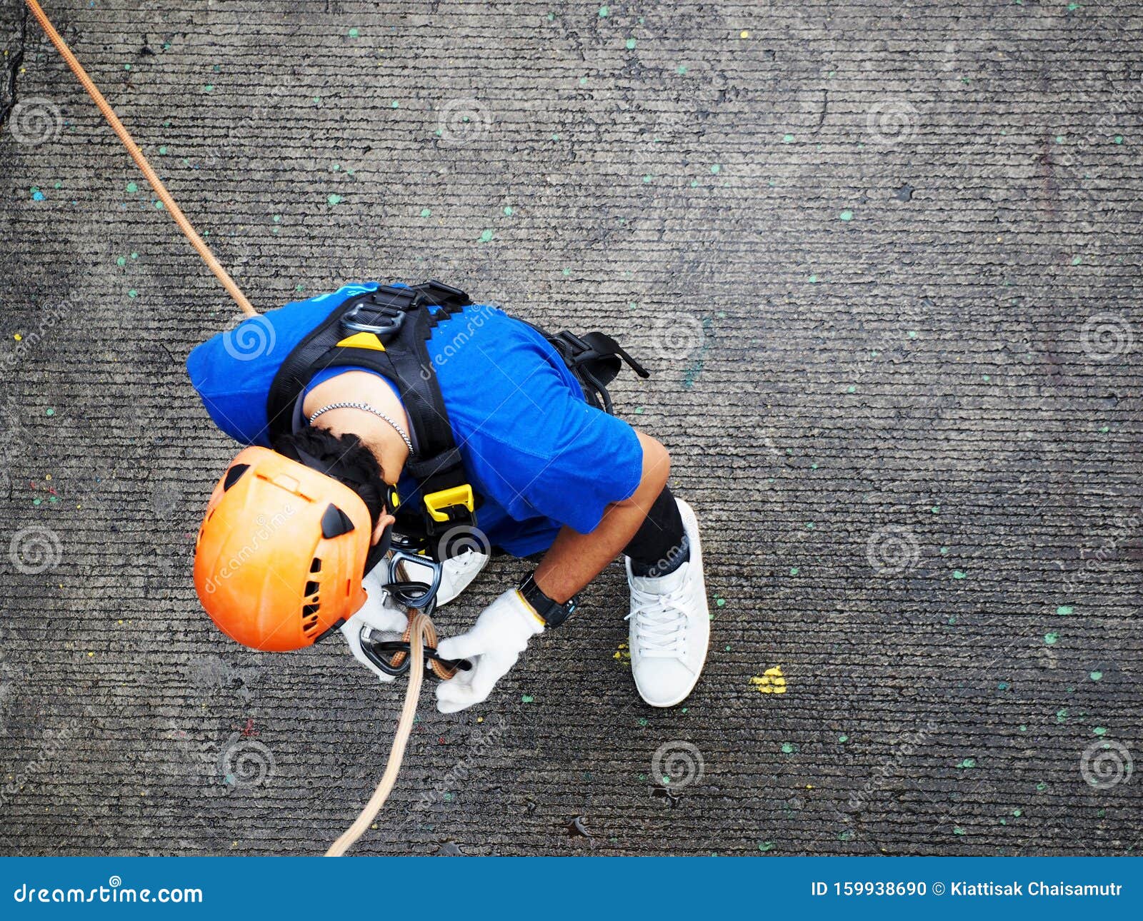 Firefighters are Rappelling and Climbing Ropes Editorial Image - Image ...