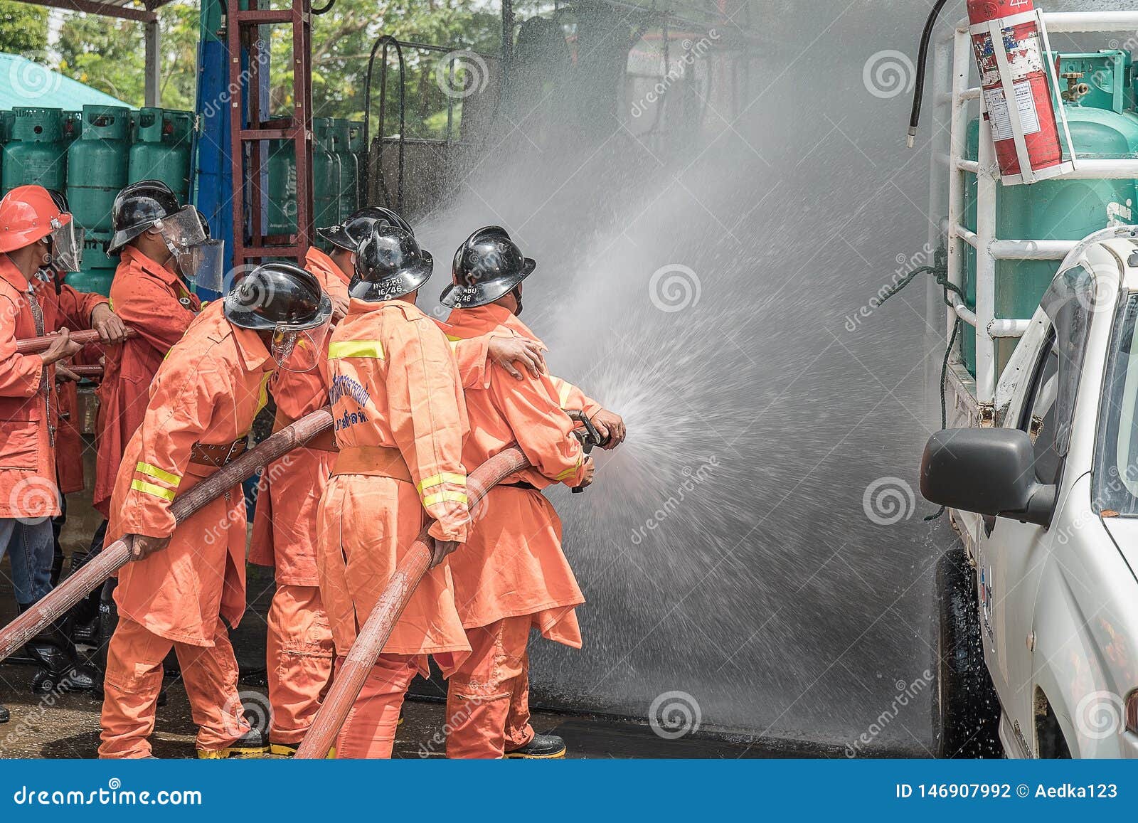 Firefighters Rehearse Fire Fighting Plans At LPG Storage Facilities ...
