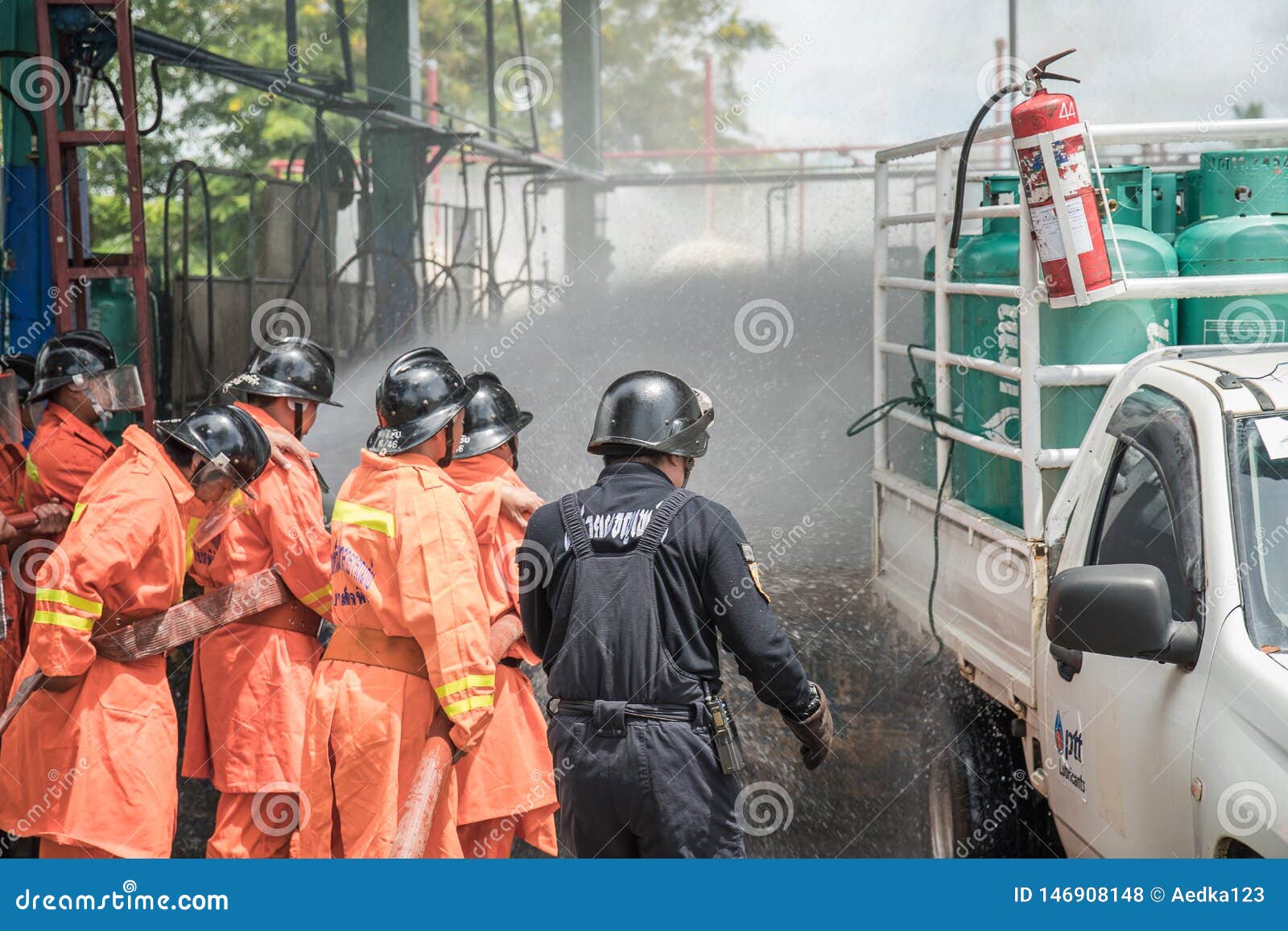 Firefighters Rehearse Fire Fighting Plans at LPG Storage Facilities ...