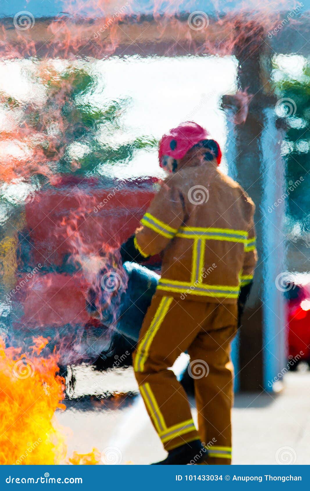 Firefighters Training .fireman Stock Photo - Image of fighter, people ...