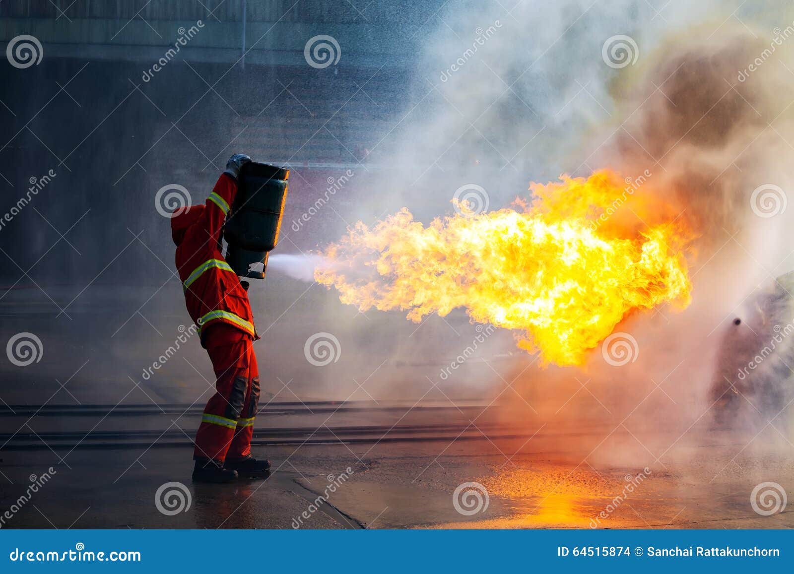 Firefighters Training, the Employees Annual Training Fire Fighting ...
