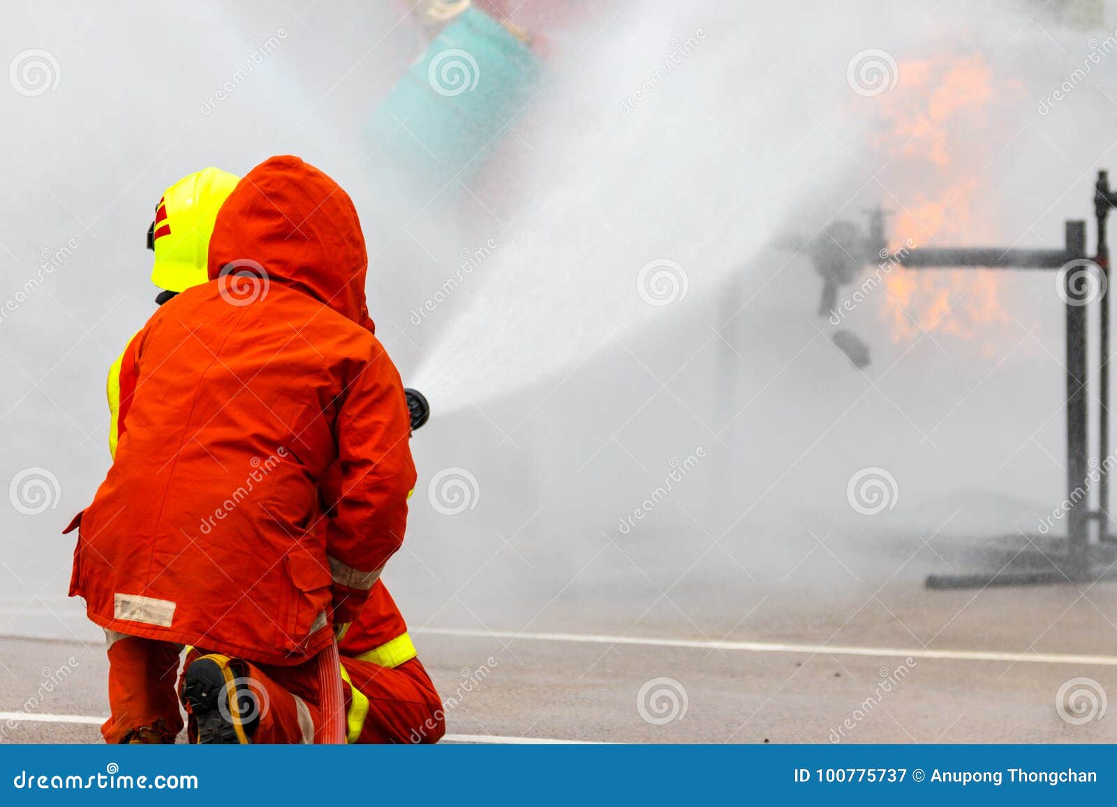 Firefighters Training .fireman Editorial Photography - Image of person ...