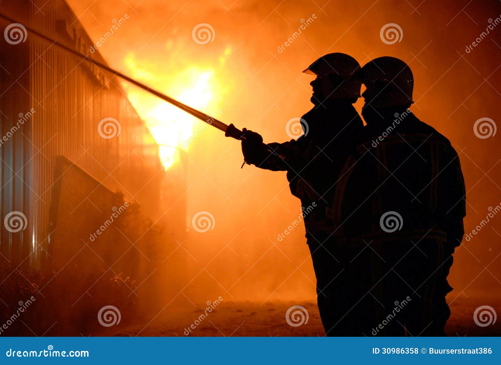 Firefighters at work editorial stock photo. Image of firemans - 30986358