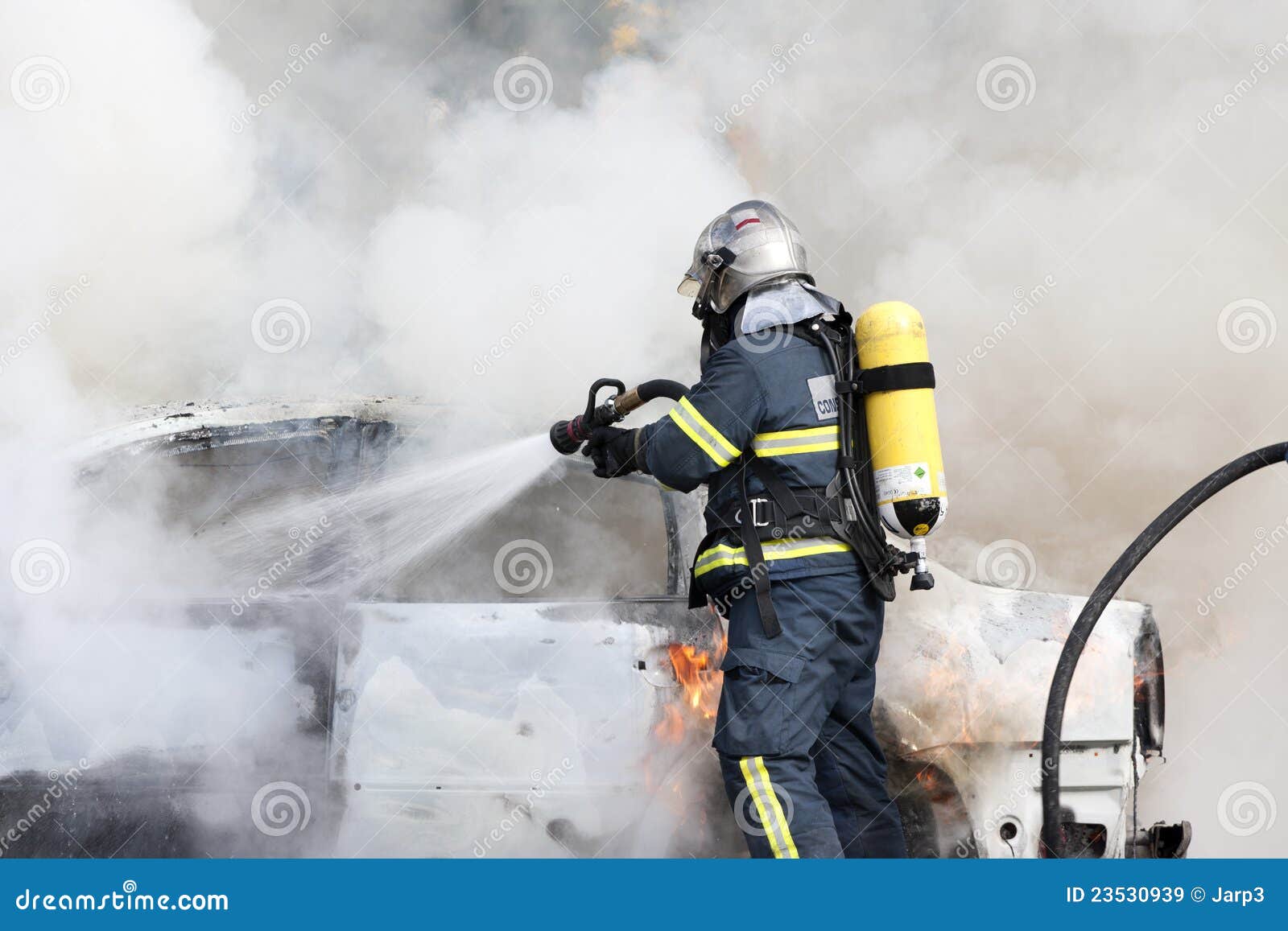 Firefighters working stock image. Image of emergency - 23530939