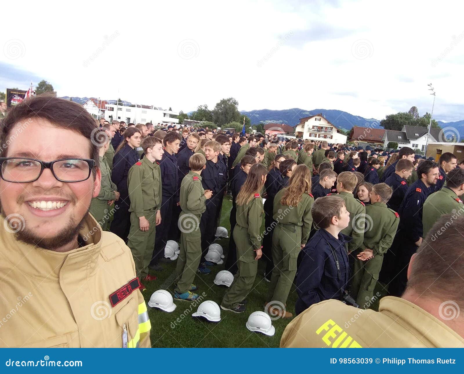 Firefighters editorial stock image. Image of austria - 98563039