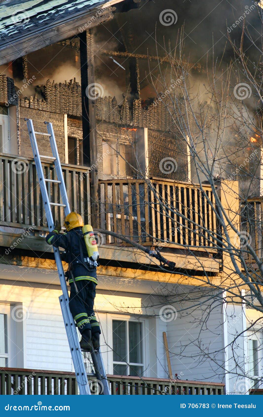 Firefighting stock image. Image of burn, misfortune, firefighter - 706783