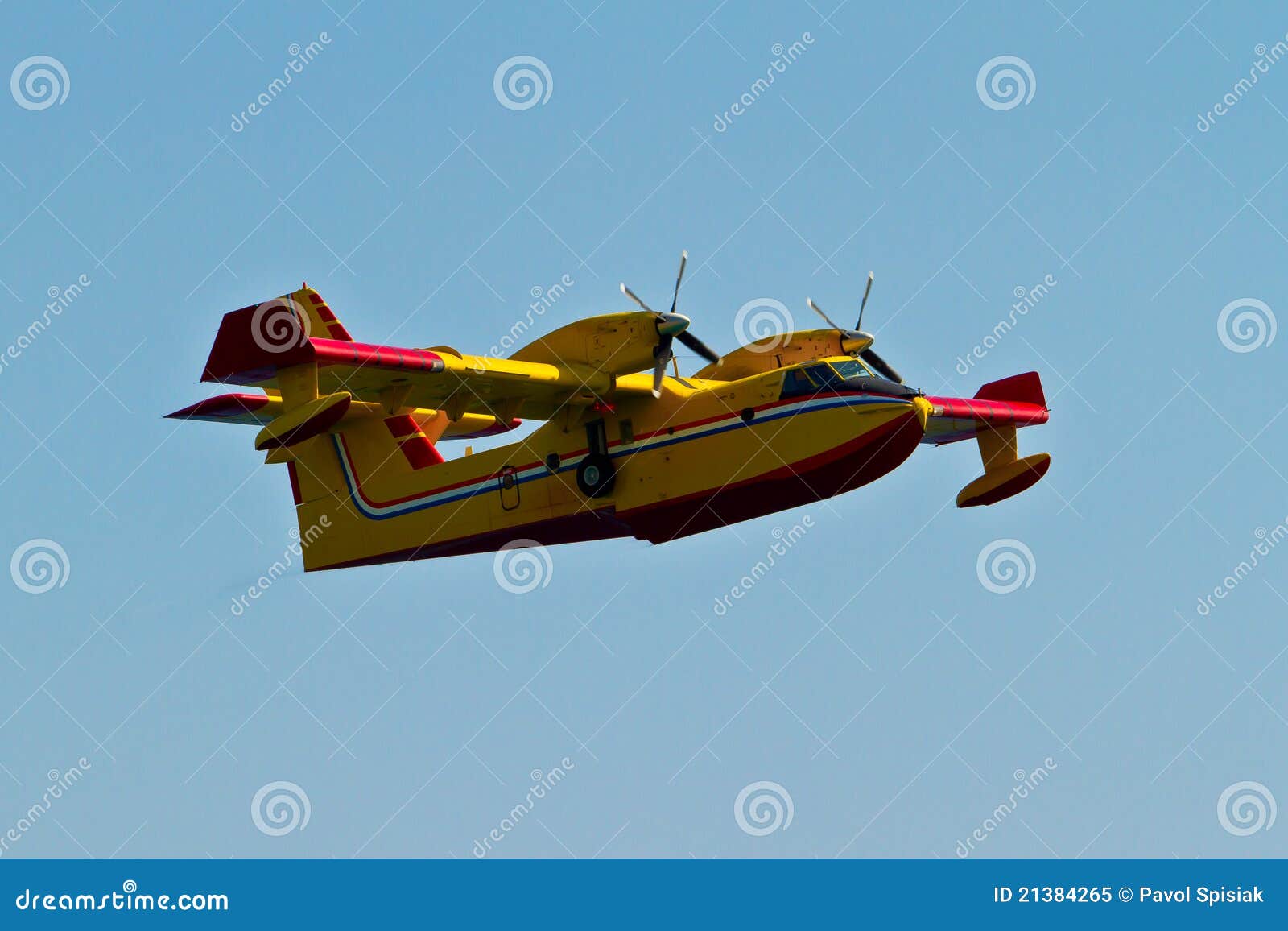 Firefighting Aircraft on Mission Stock Image - Image of outdoor ...