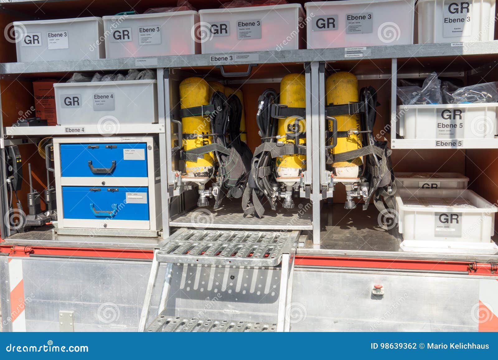 Firefighting Equipment stock photo. Image of hand, equipment - 98639362