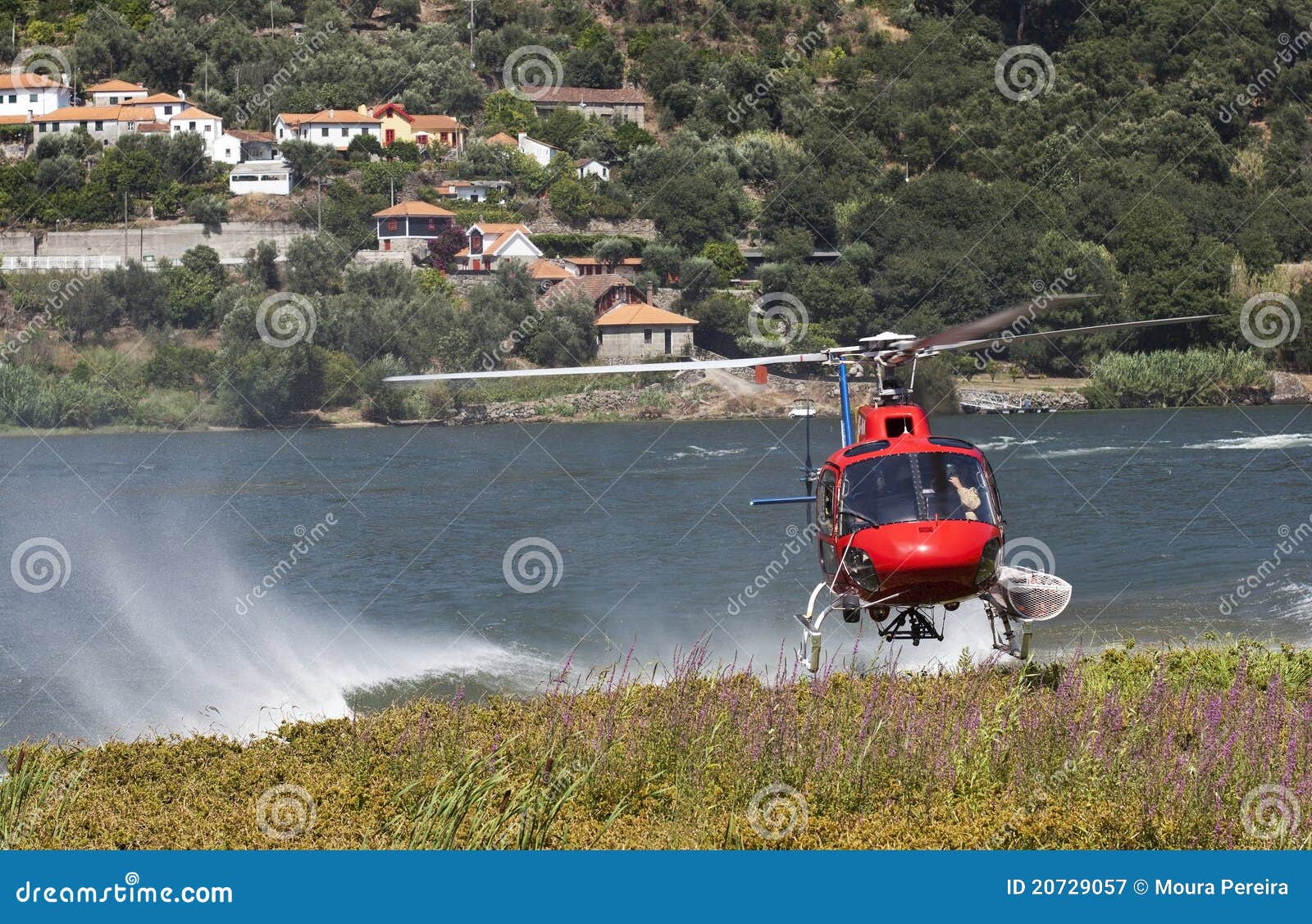 Firefighting helicopter stock image. Image of action - 20729057