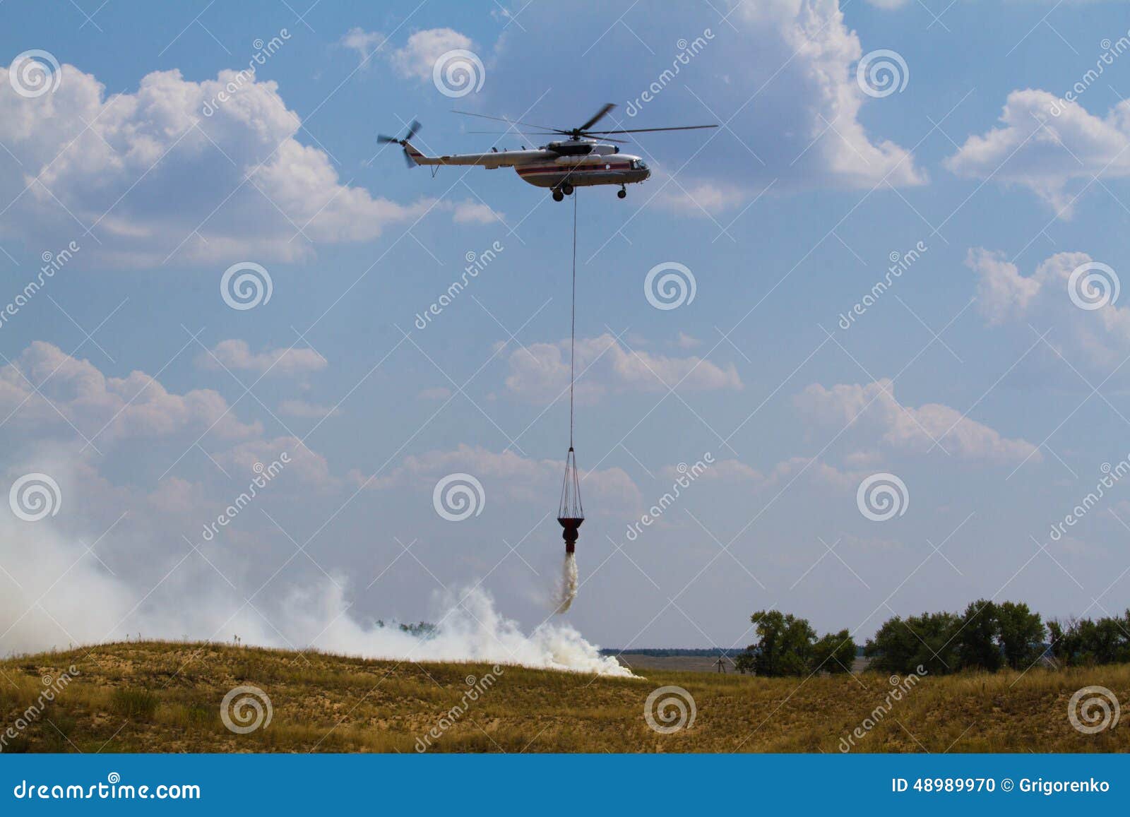 Firefighting Helicopter stock photo. Image of danger - 48989970