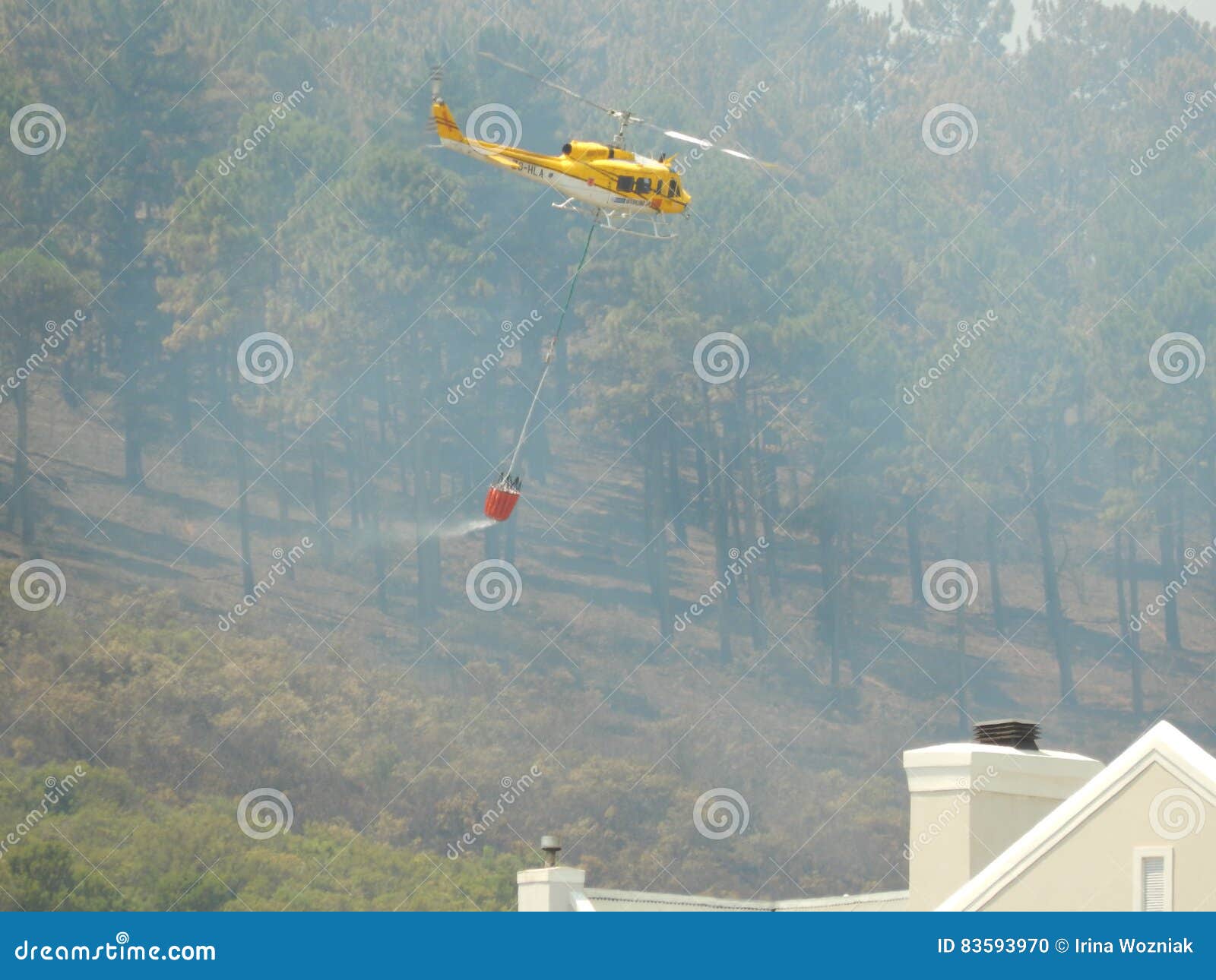 Firefighting helicopter editorial image. Image of yellow - 83593970