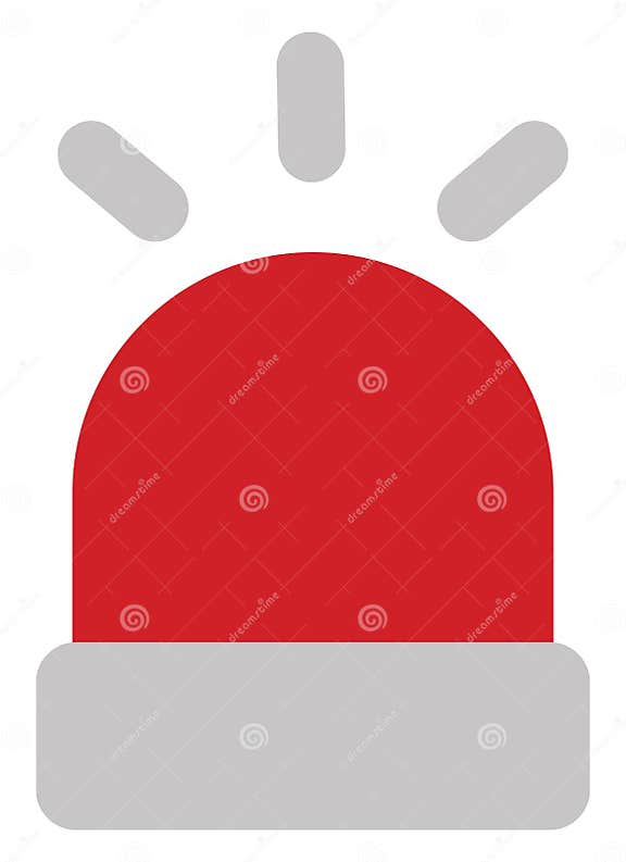 Firefighting Red Light, Icon Stock Vector - Illustration of sign ...