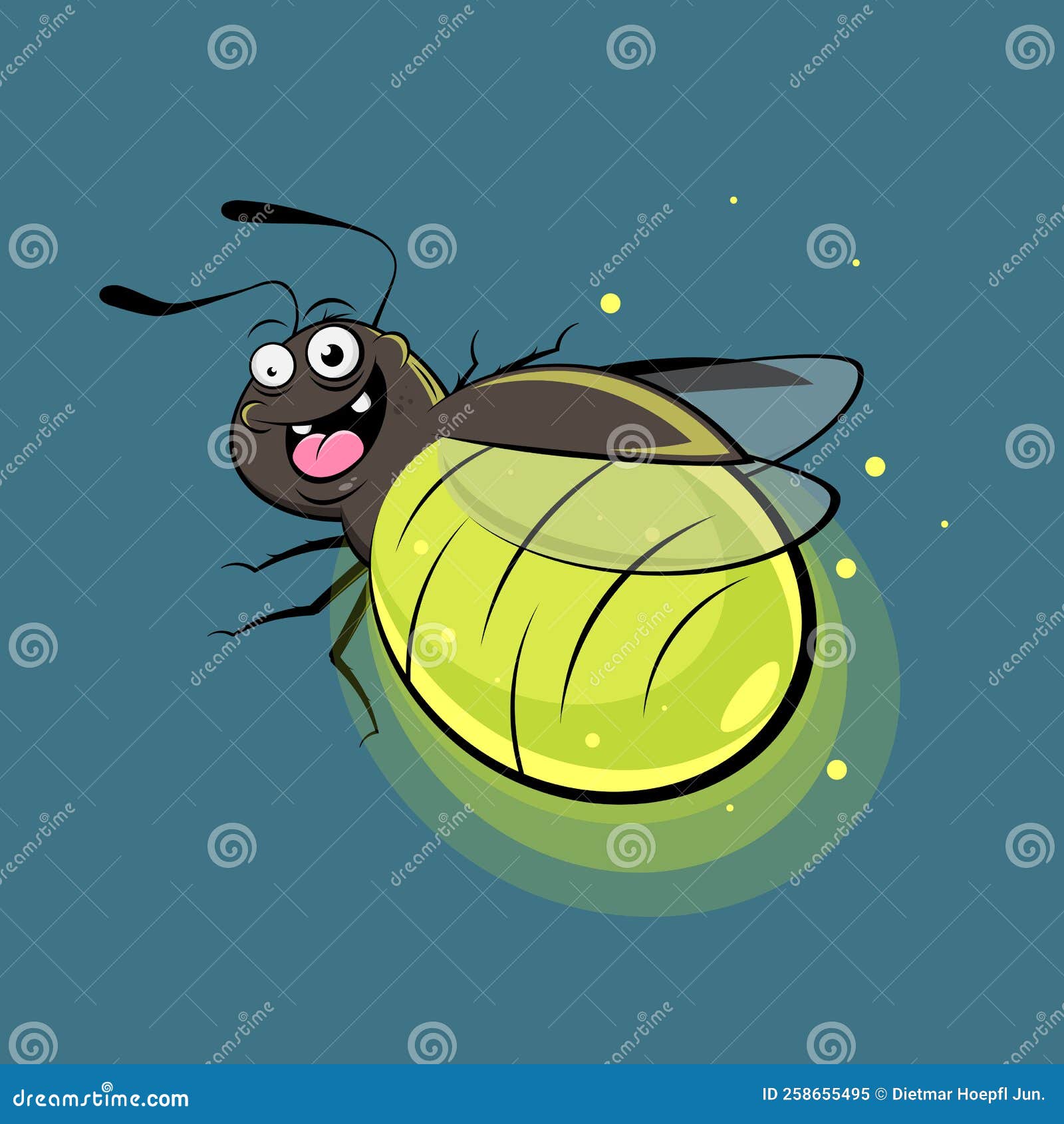Cartoon Of Firefly | CartoonDealer.com #86046023