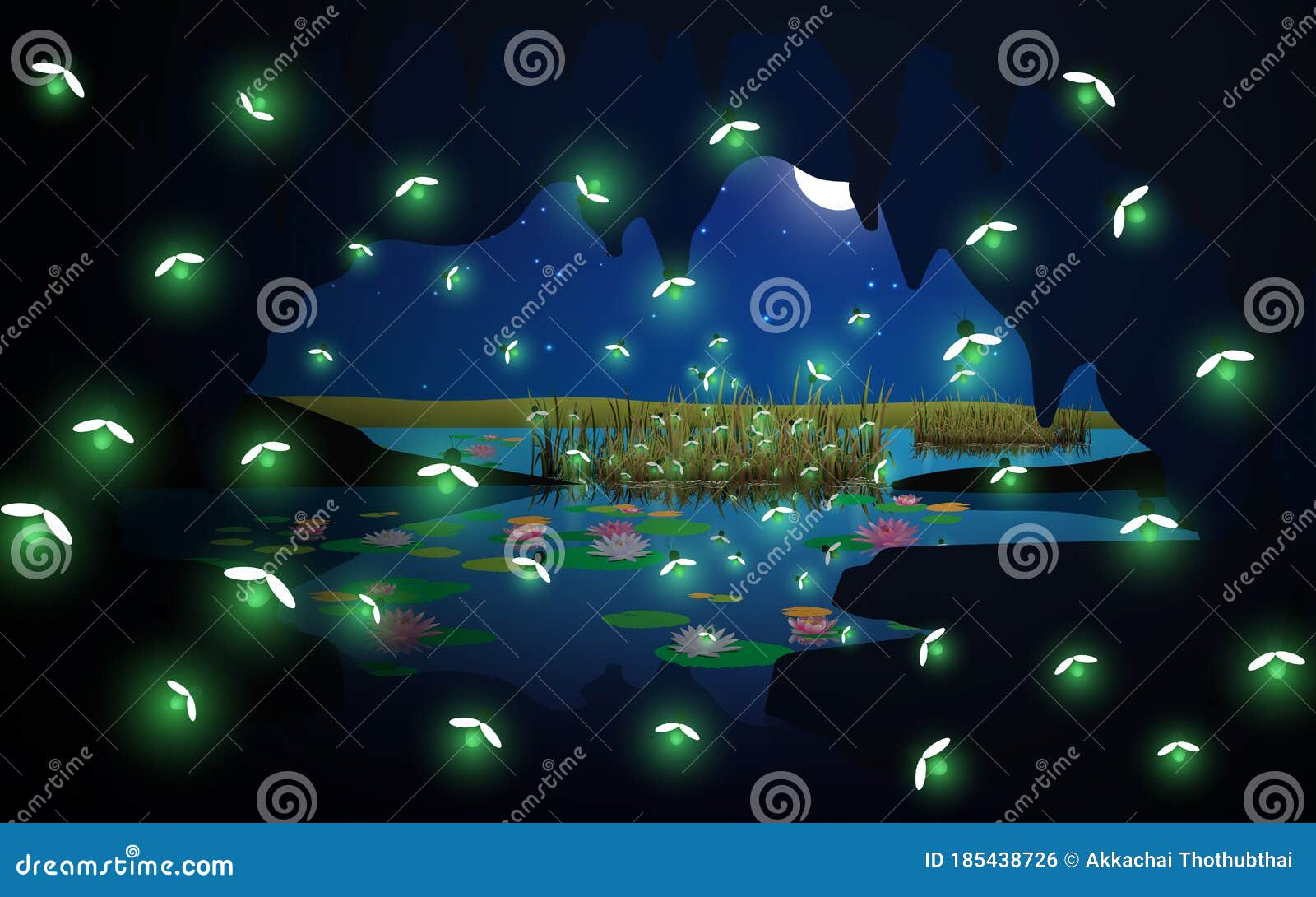 Firefly River Stock Illustrations – 61 Firefly River Stock ...