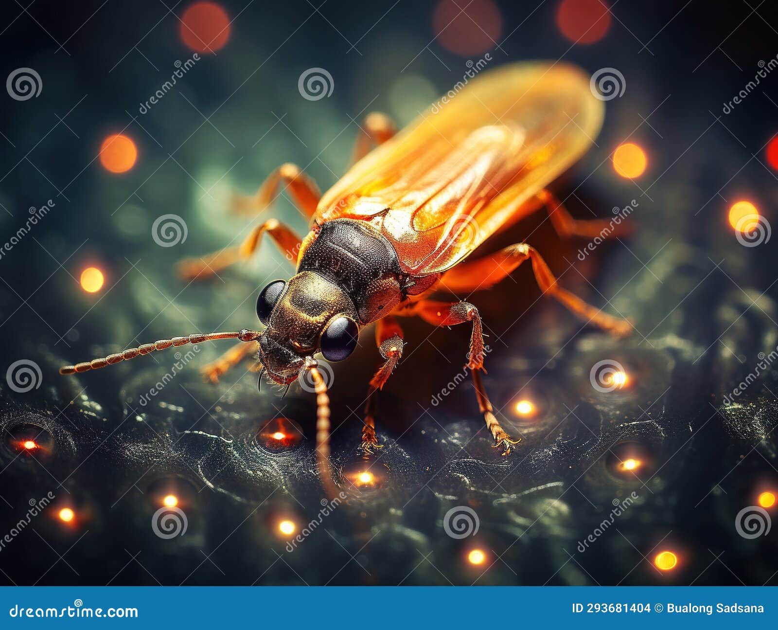 Firefly stock illustration. Illustration of macro, shot - 293681404