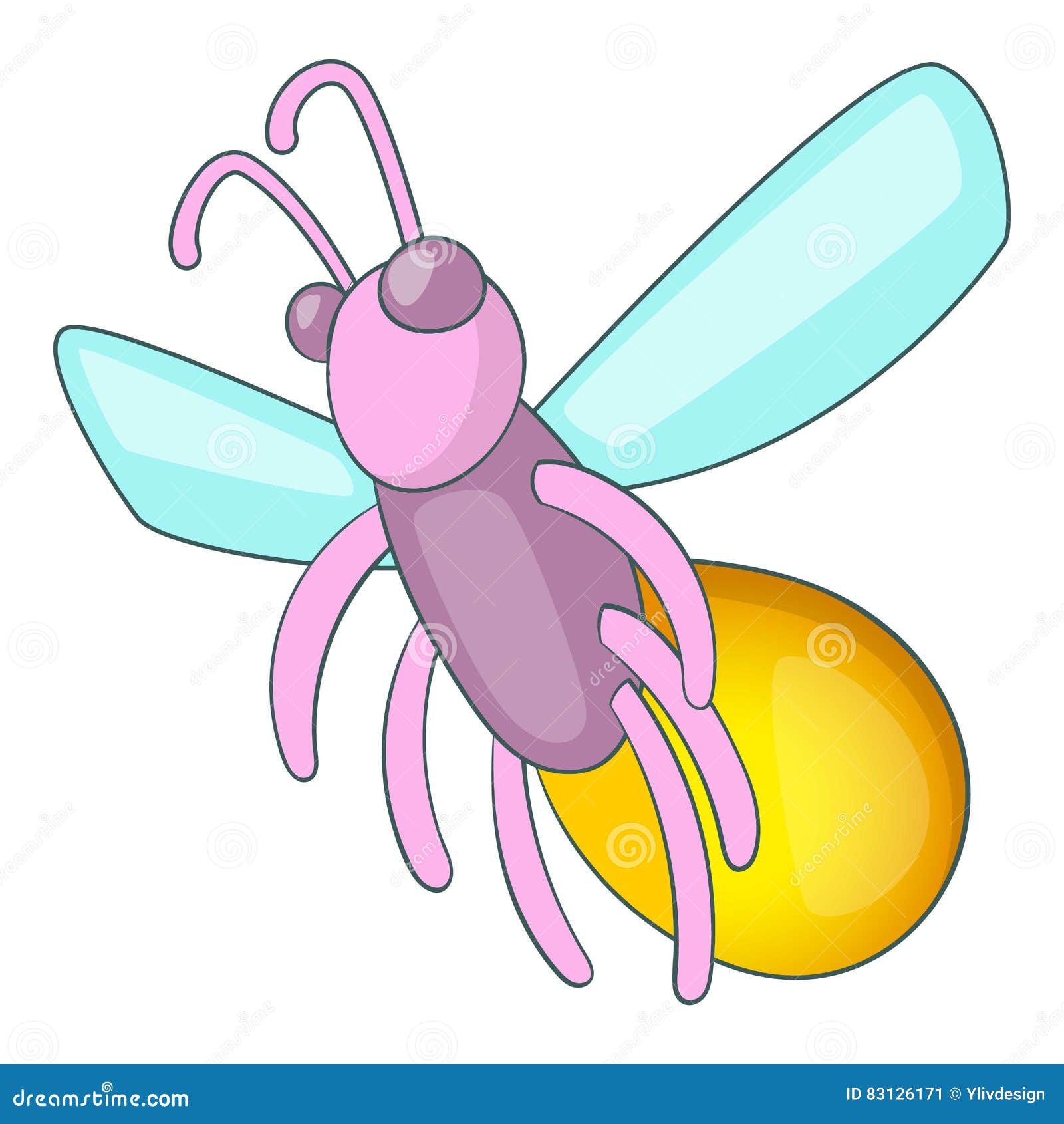 Firefly Icon, Cartoon Style Stock Vector - Illustration of firebug ...