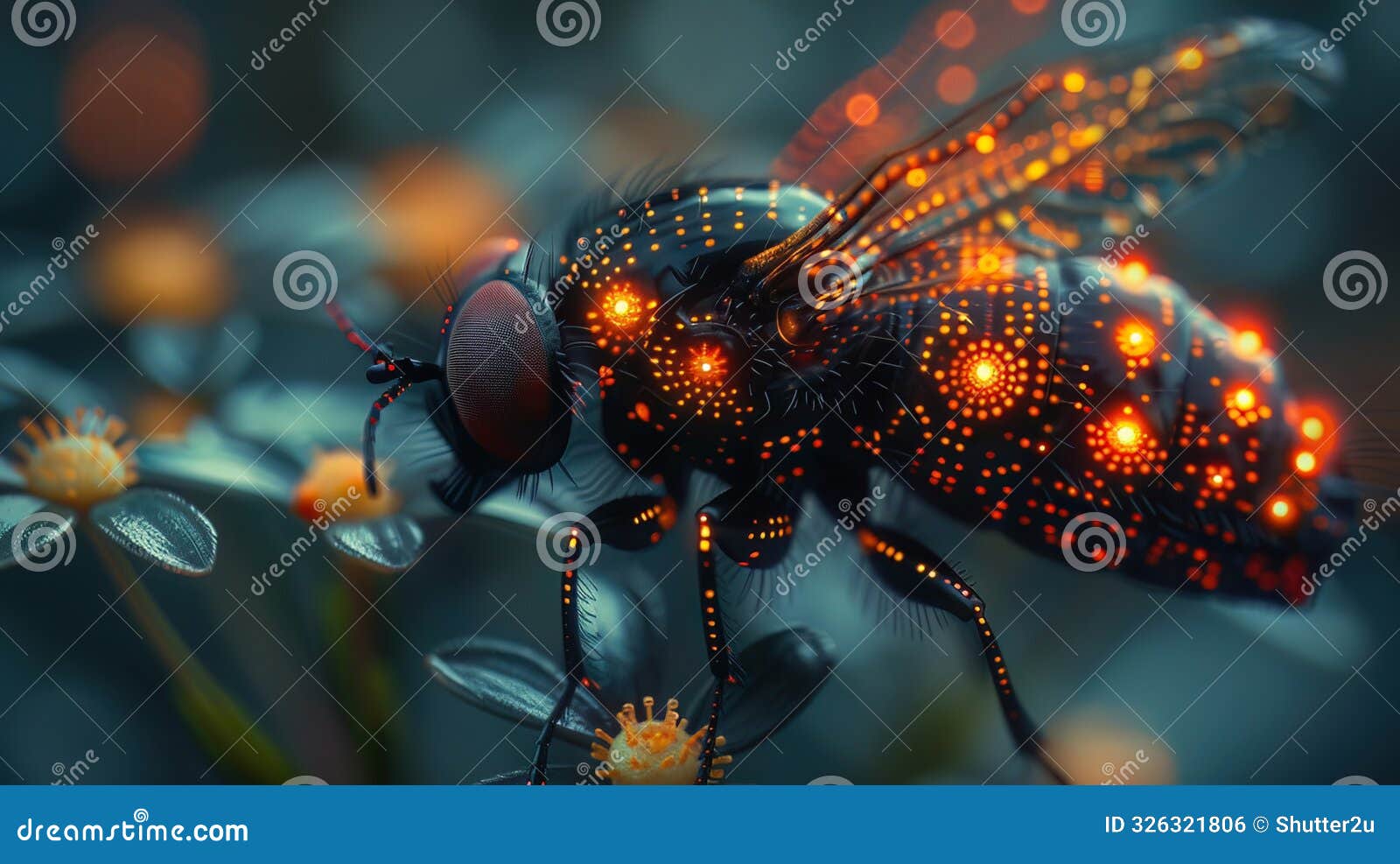 Firefly with LED Light Patterns Communicating Codes in the Encrypted ...