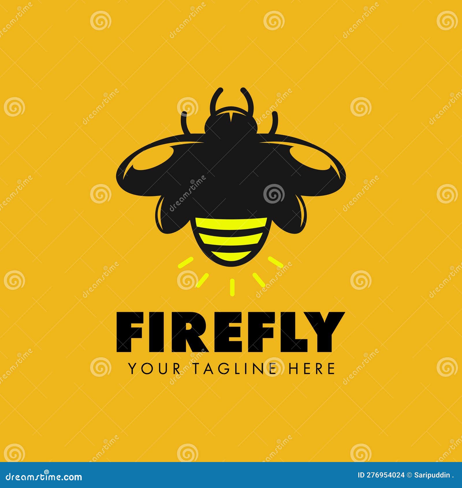 Firefly Logo stock vector. Illustration of outdoor, flat - 276954024