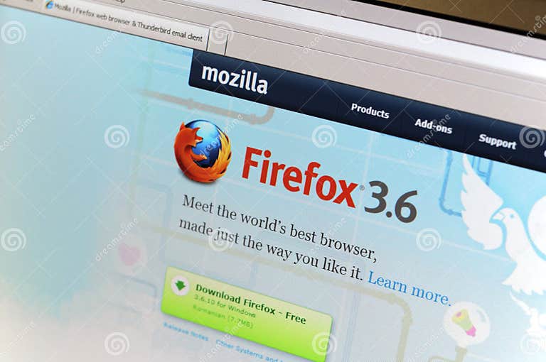 Firefox.com Main Internet Page Editorial Stock Photo - Image of like ...