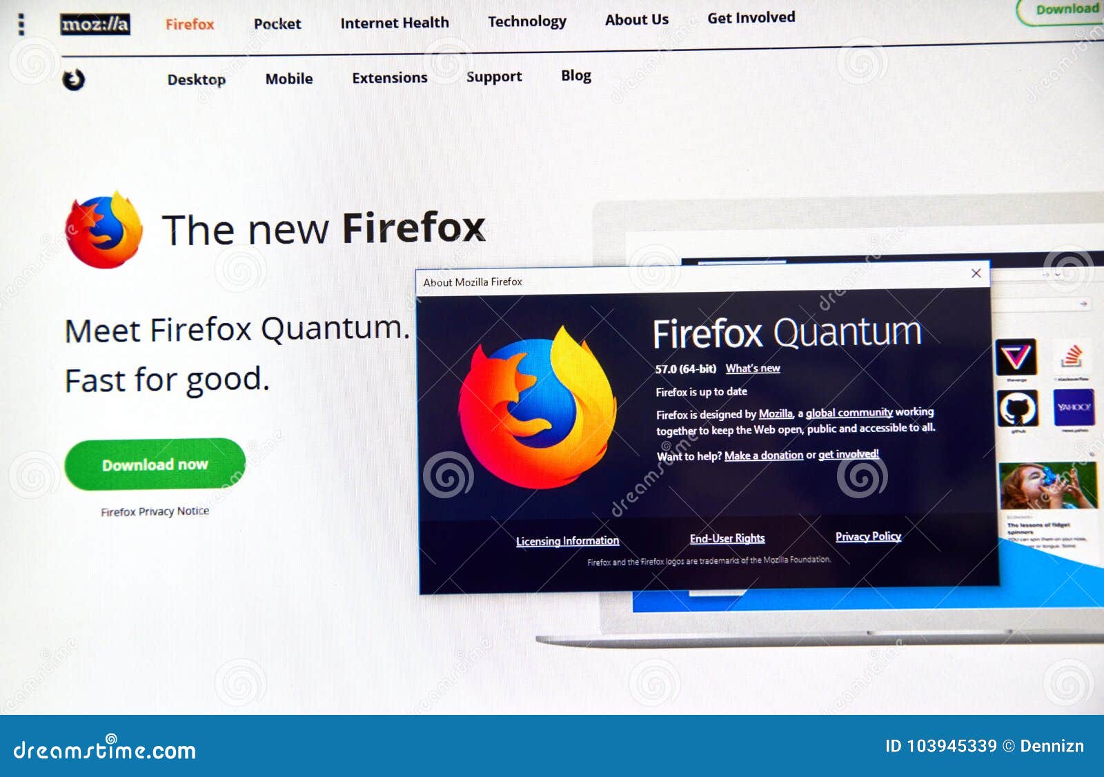 Firefox Quantum web page. editorial stock image. Image of company ... Firefox Quantum web page. editorial stock image. Image of company ...