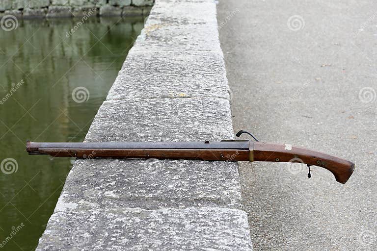 Firelock gun stock image. Image of battle, fire, colonial - 81202009