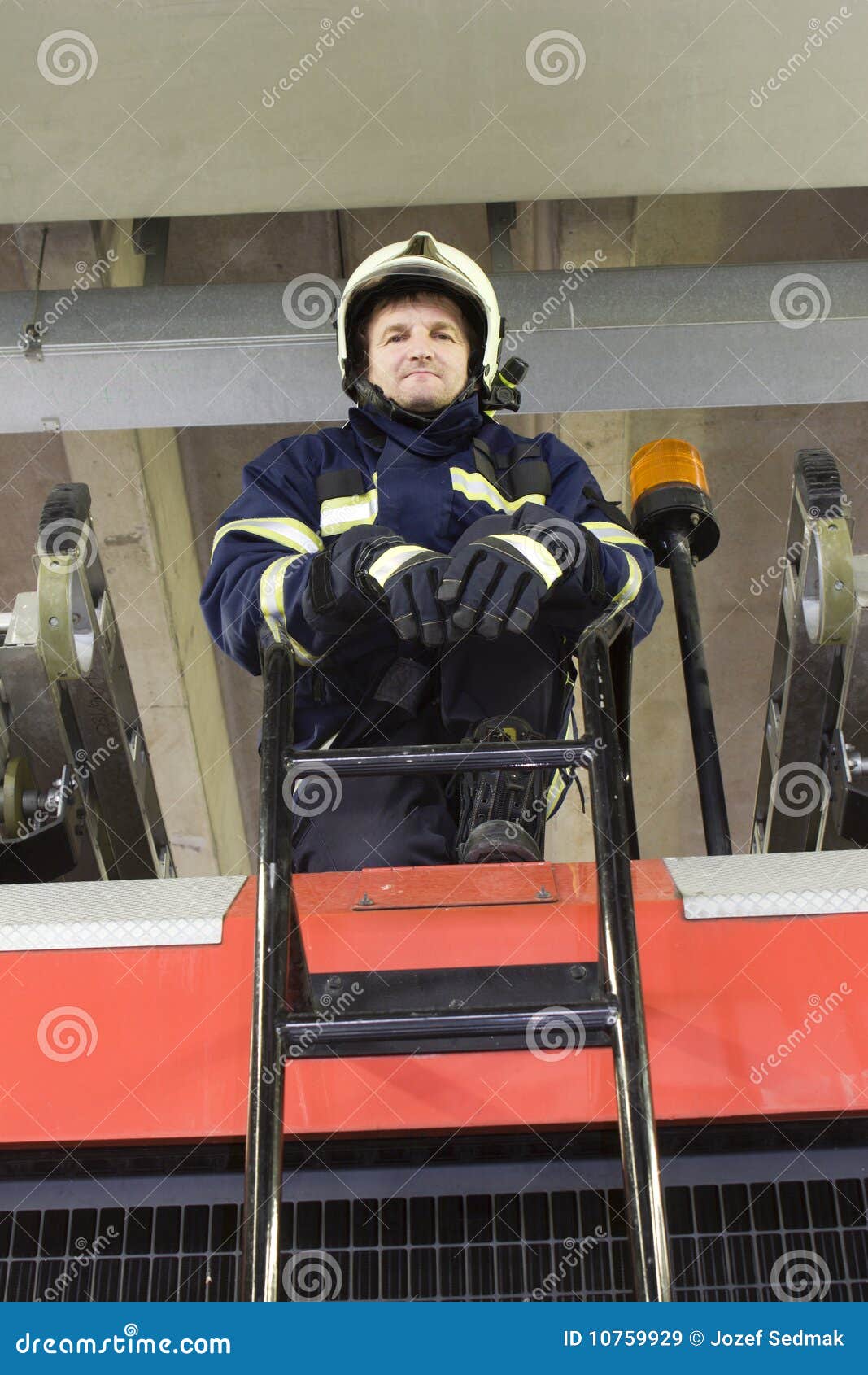 Fireman stock image. Image of indoor, cistern, helmet - 10759929