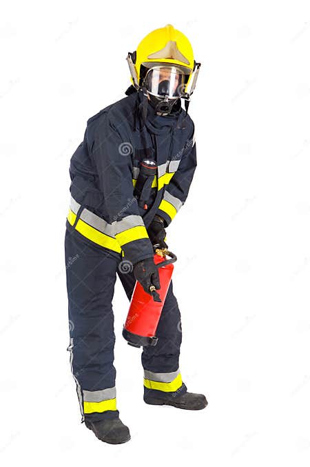 Fireman stock image. Image of alone, fireman, emergency - 1558103