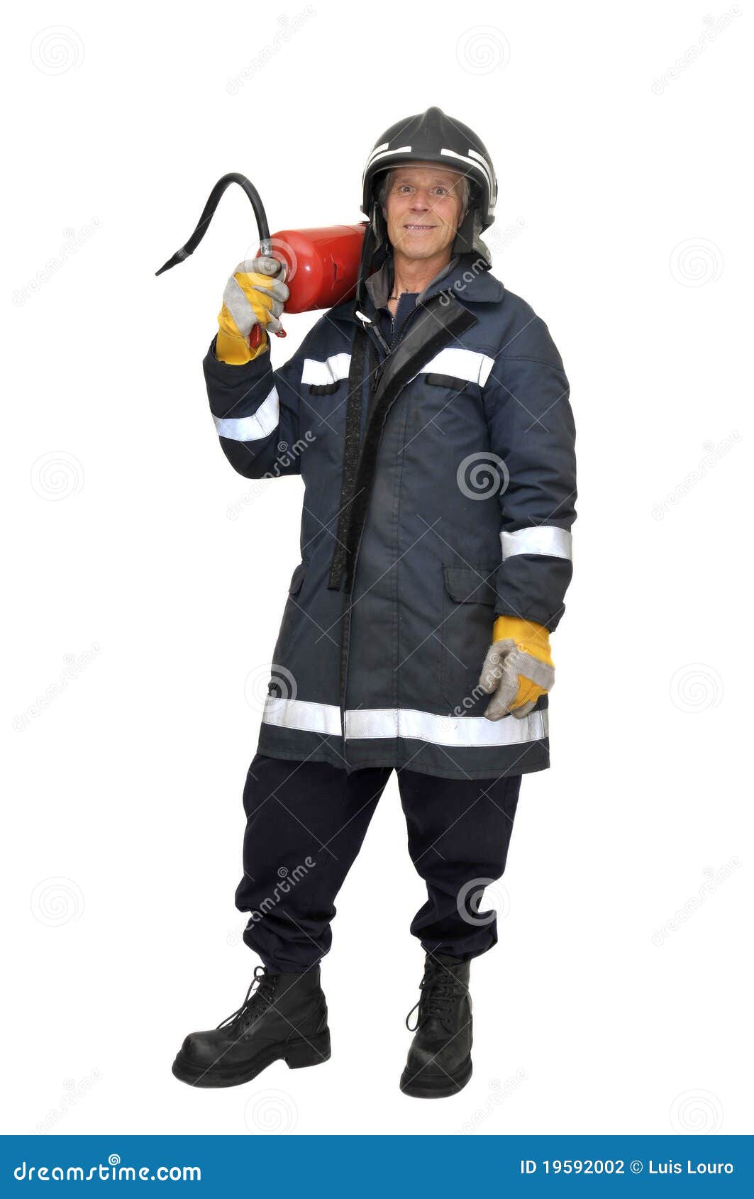 Fireman stock photo. Image of costume, real, face, alarm - 19592002