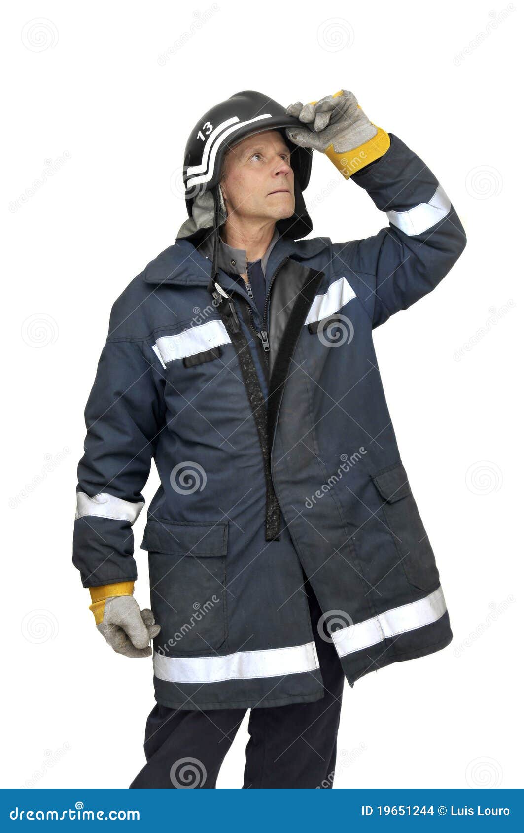 Fireman stock photo. Image of real, portrait, isolated - 19651244