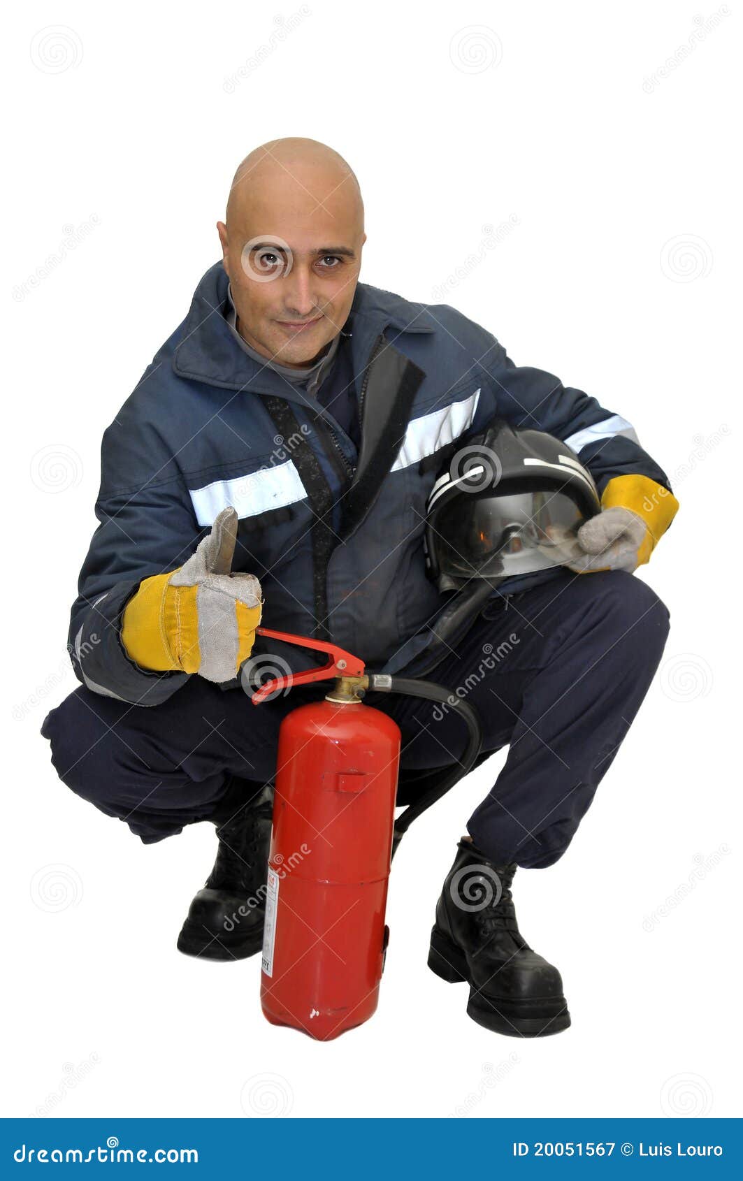 Fireman stock image. Image of real, face, handsome, costume - 20051567