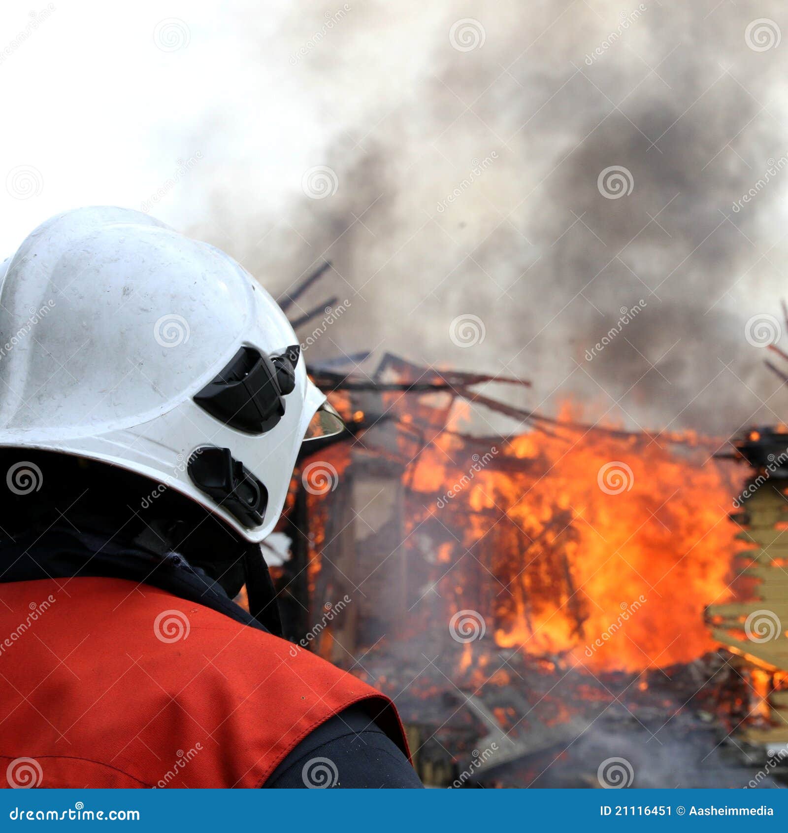 Fireman stock image. Image of burning, house, helmet - 21116451